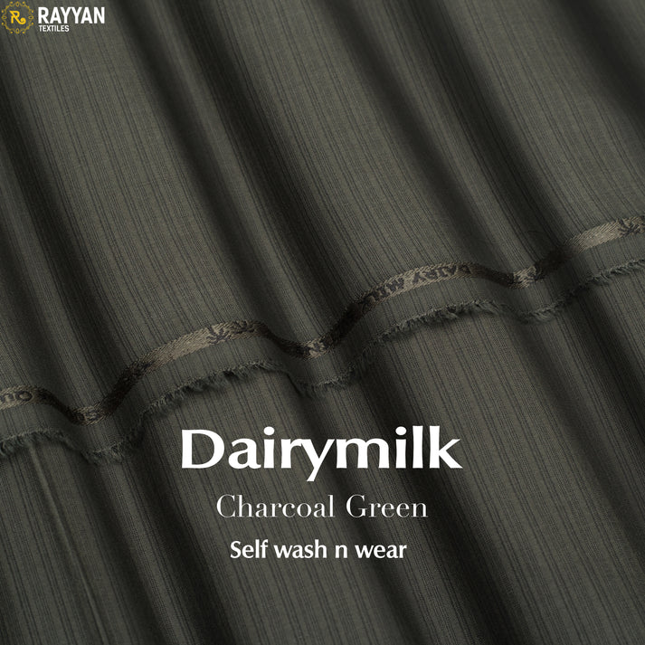 Dairy Milk - Charcoal Green – Rayyan Textiles